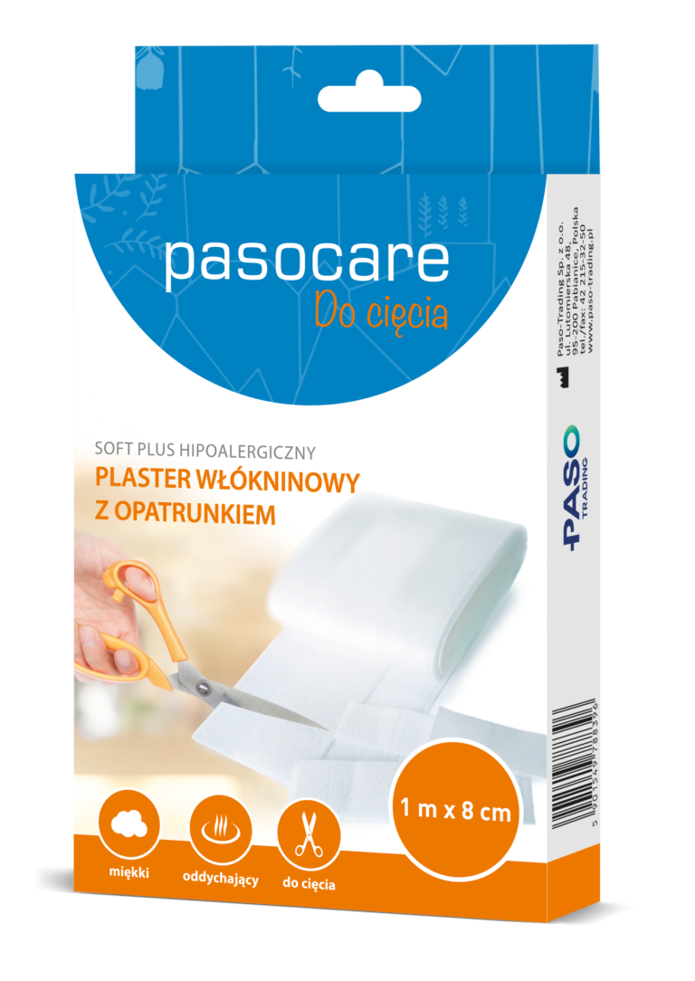 Pasocare Soft Plus hipoalergiczny plaster włókninowy z opatrunkiem 1m x ...